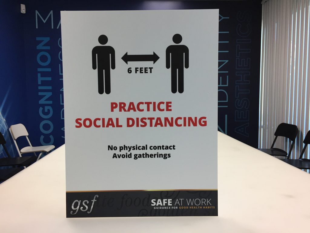 COVID-19 New Procedures Signs for Distribution Center in La Puente ...