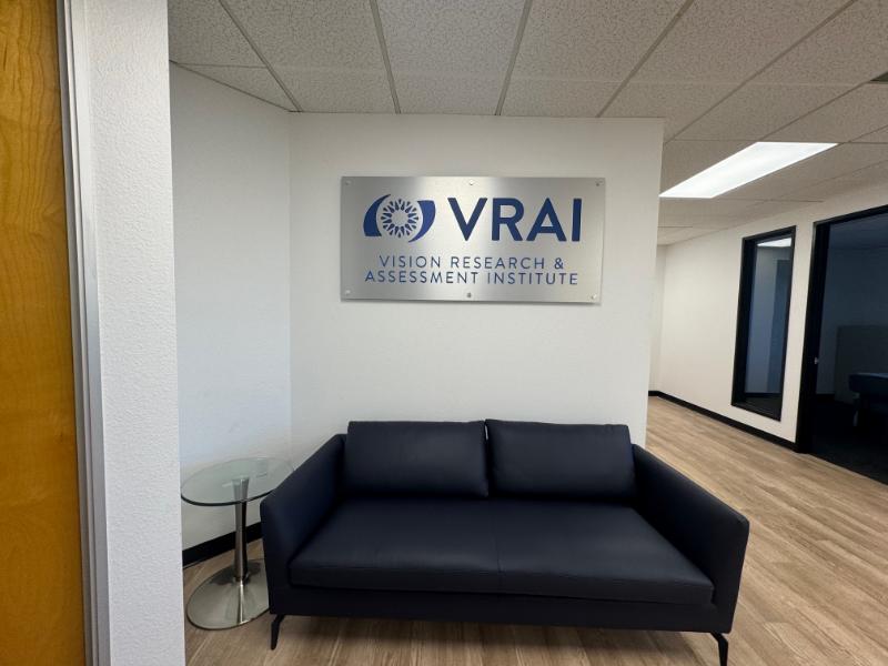 Brushed Metal Lobby Logo In Irvine