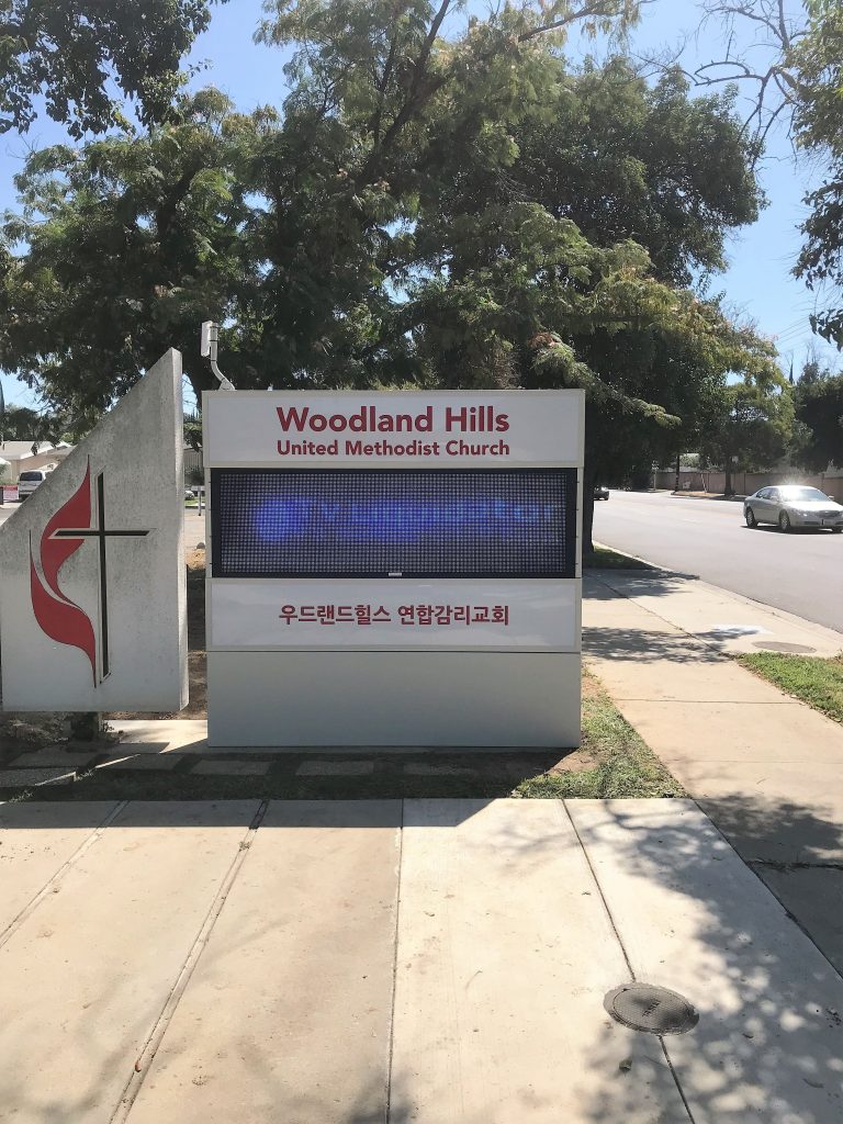 Woodland Hills, CA – LED Readerboard Sign for United Methodist Church ...