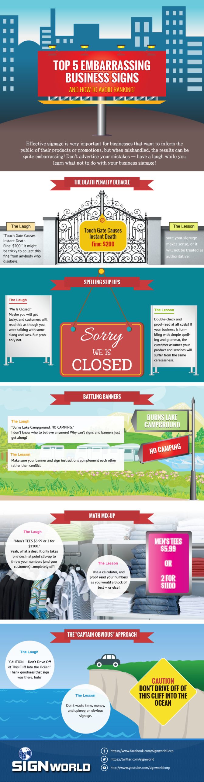 Top 5 Embarrassing Business Signs and How to Avoid Ranking! | Signworld